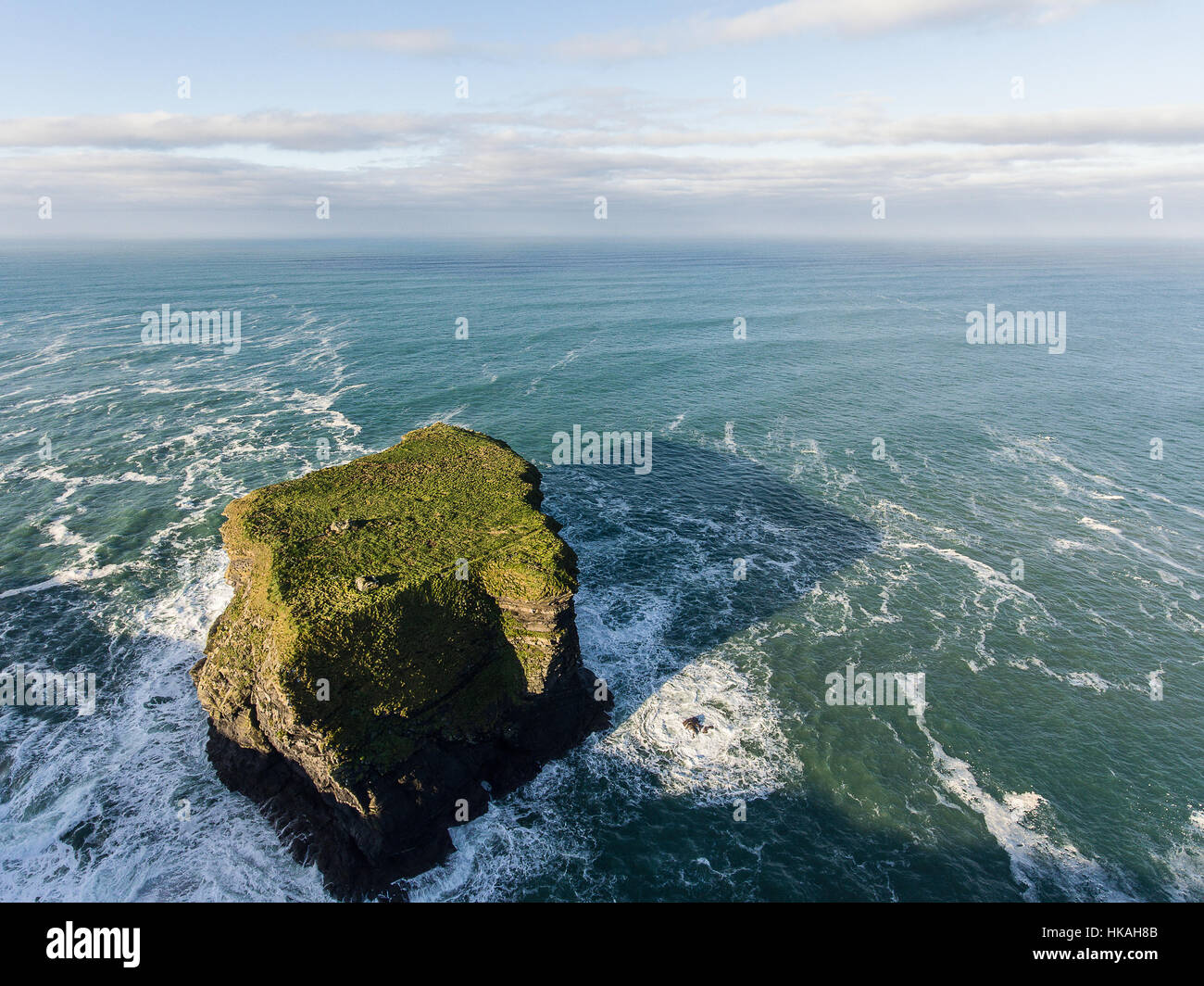 Aerial Loop Head Peninsula in West Clare, Ireland. Kilkee Beach County ...