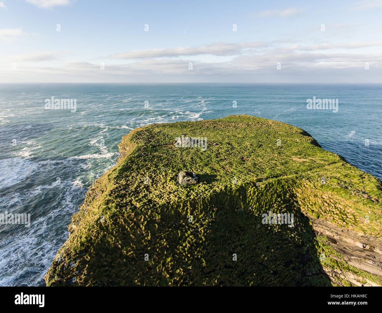 Aerial Loop Head Peninsula in West Clare, Ireland. Kilkee Beach County ...