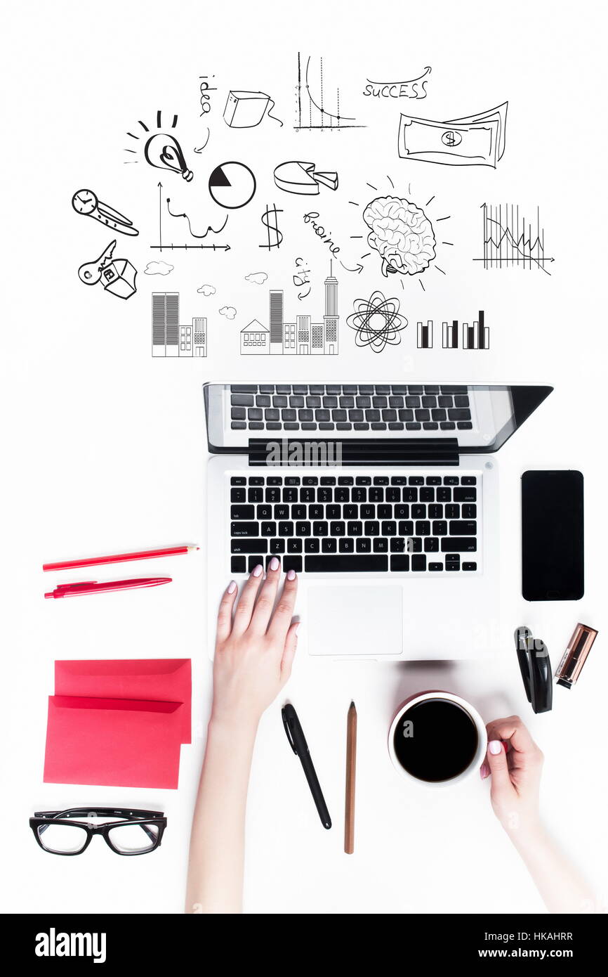 Workplace at the office. Technology Stock Photo - Alamy