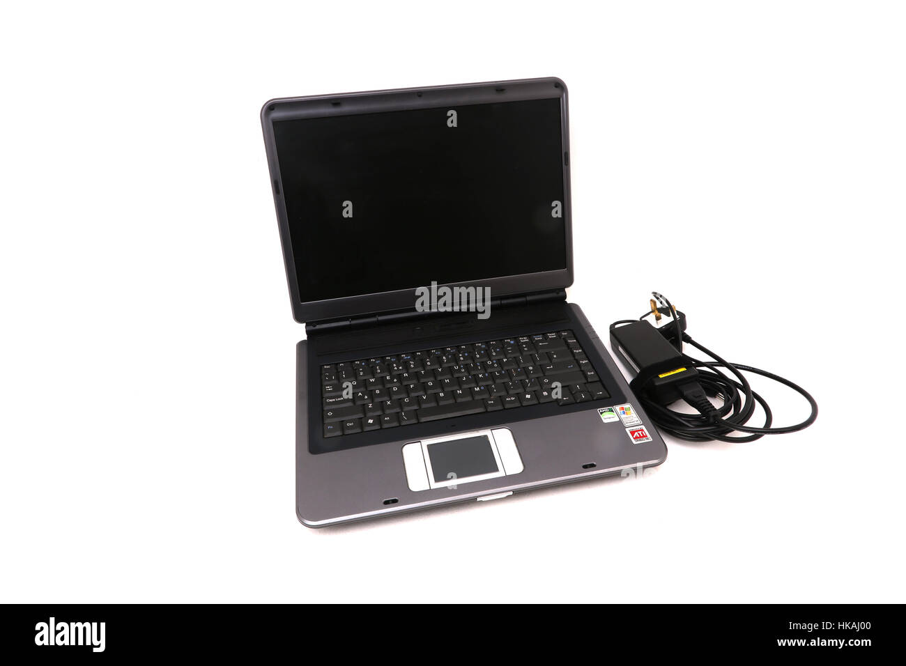 Laptop And Charger Stock Photo - Alamy