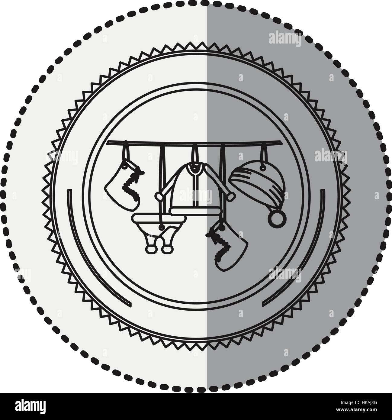 Old clothes hanging Stock Vector Images - Alamy