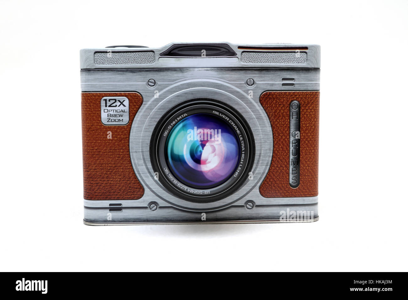 Camera Shaped Biscuit Tin Stock Photo - Alamy