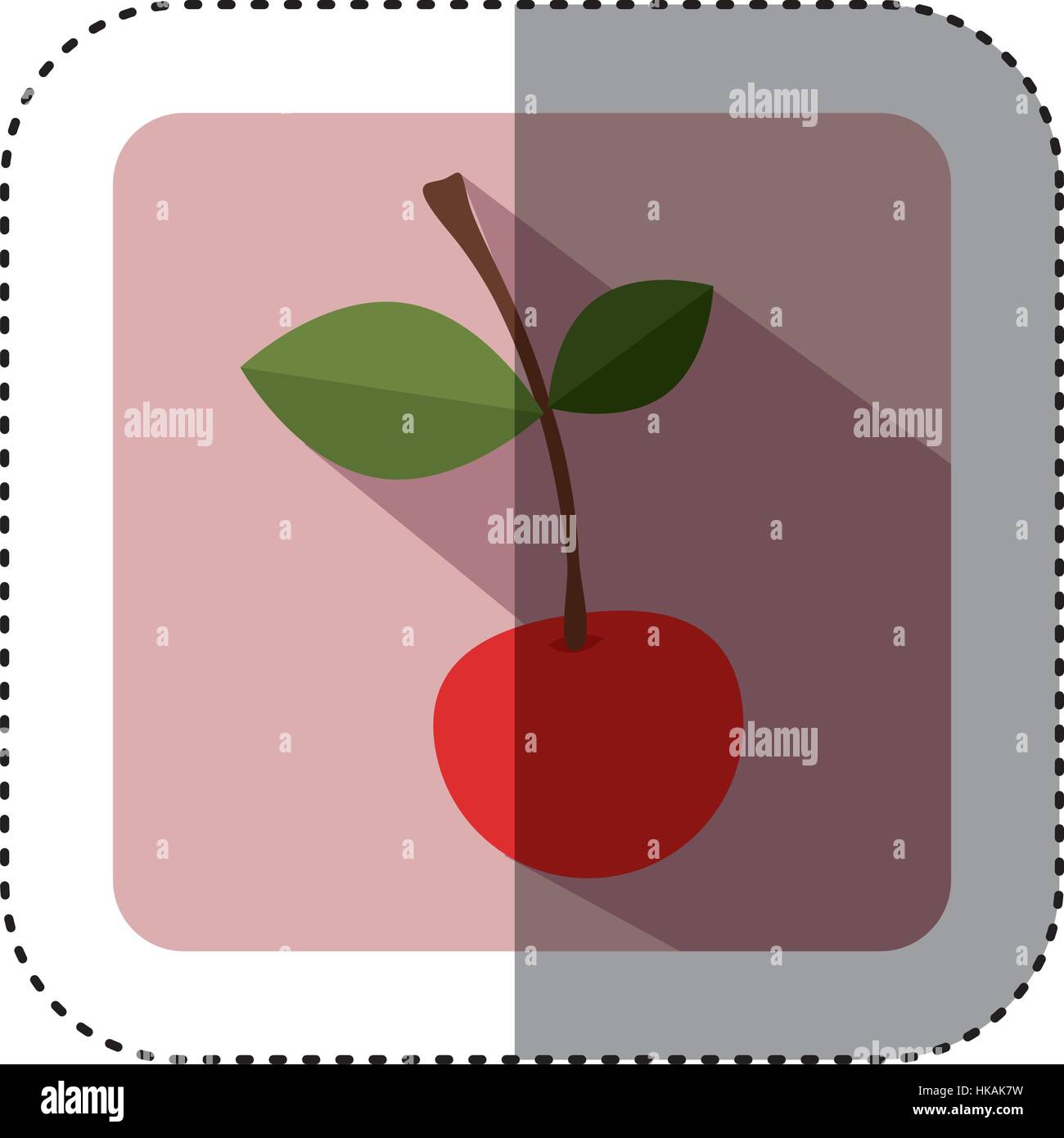 Sticker cherry shading fruit hi-res stock photography and images - Alamy
