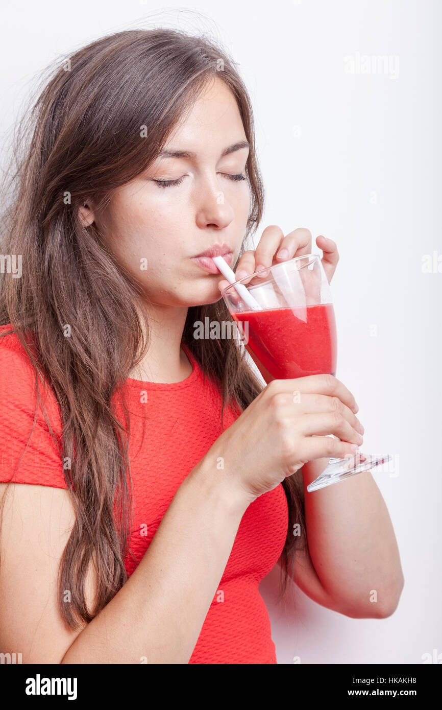 Sucking a straw hi-res stock photography and images - Alamy