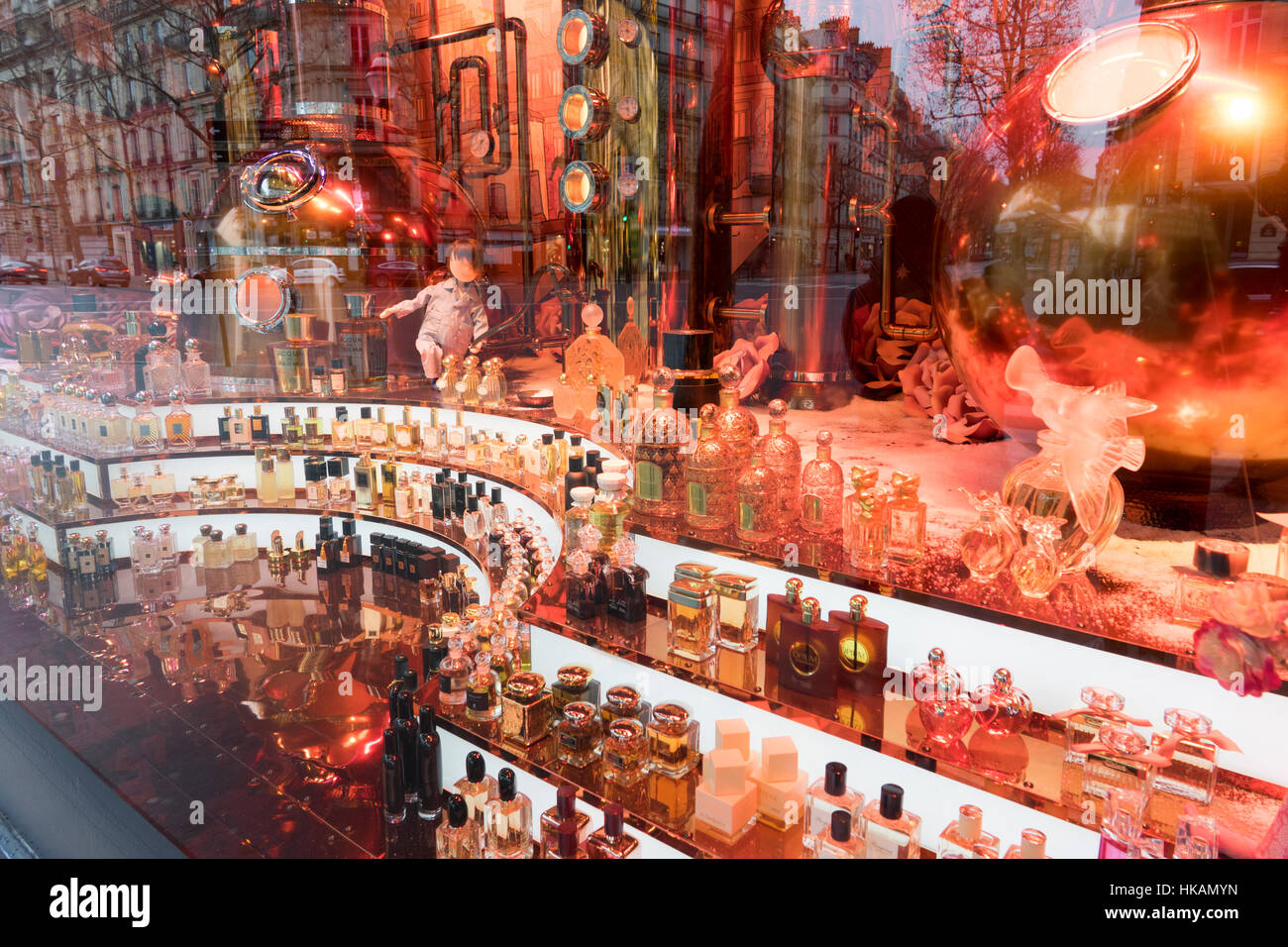 Au Printemps department store Christmas windows 2016, Paris, France ...