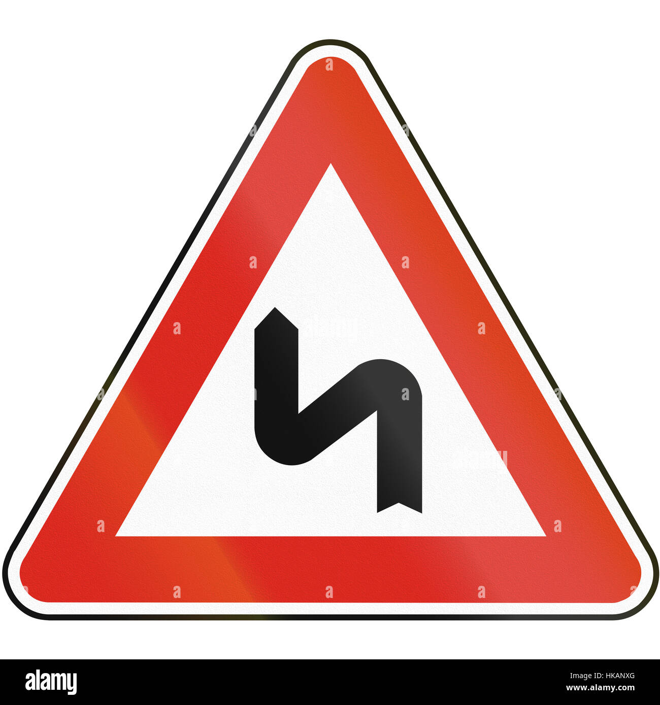 Double bend first to the left Cut Out Stock Images & Pictures - Alamy