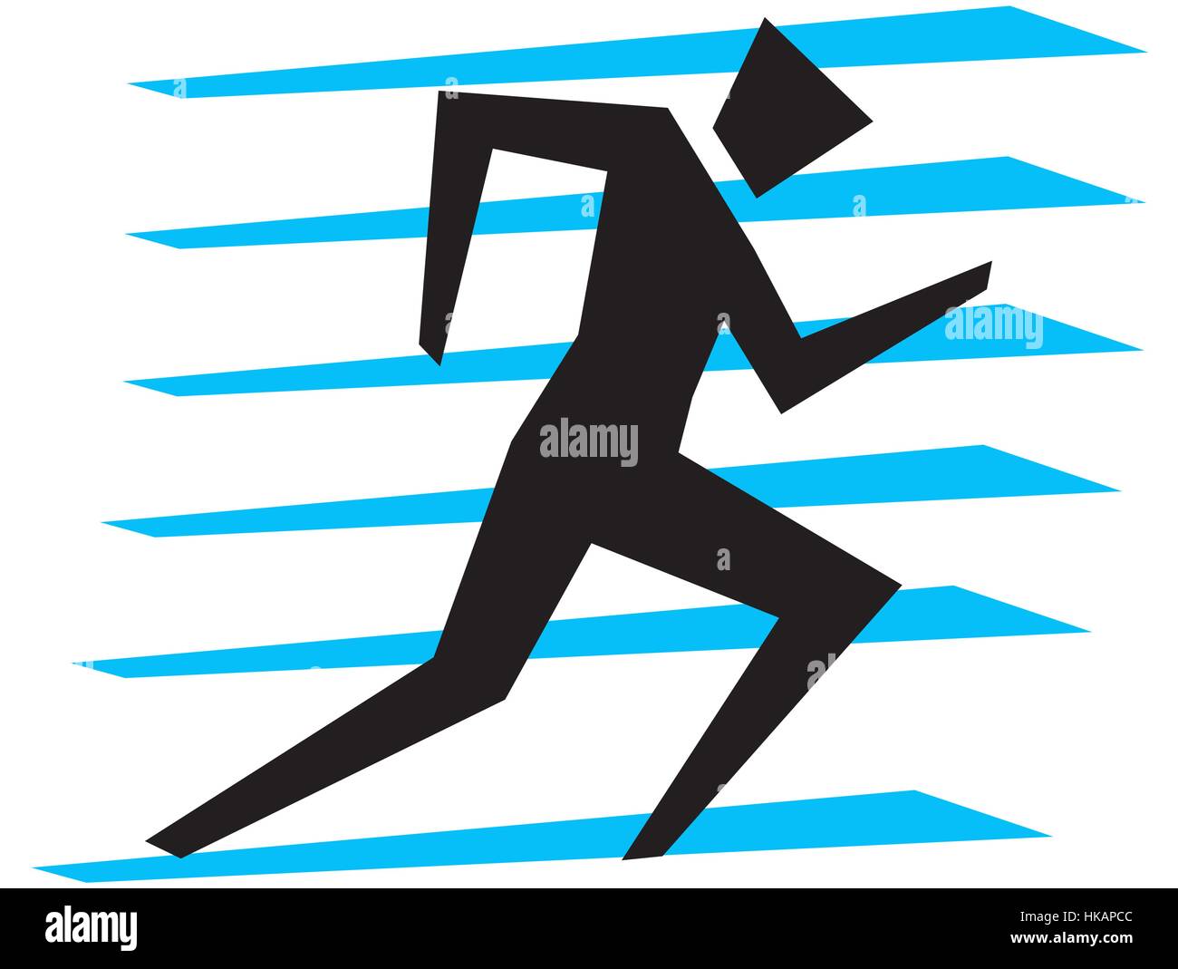 Running man, people - silhouette icon. Let’s Run. Simple symbol of run ...
