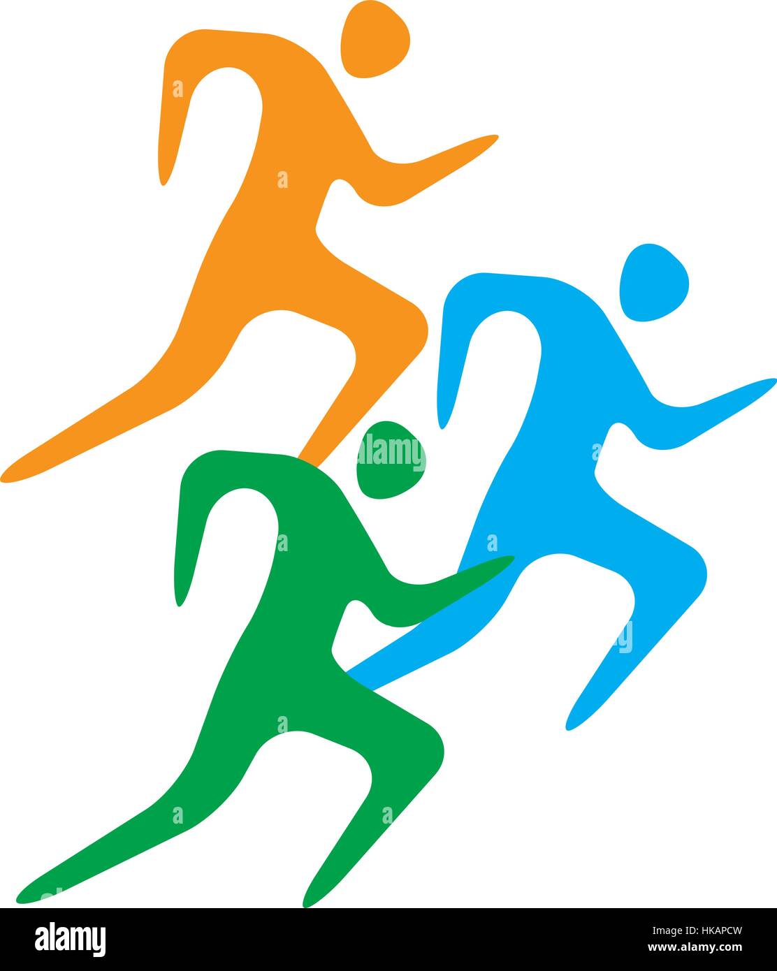 Running man, people - silhouette icon. Let’s Run. Simple symbol of run ...