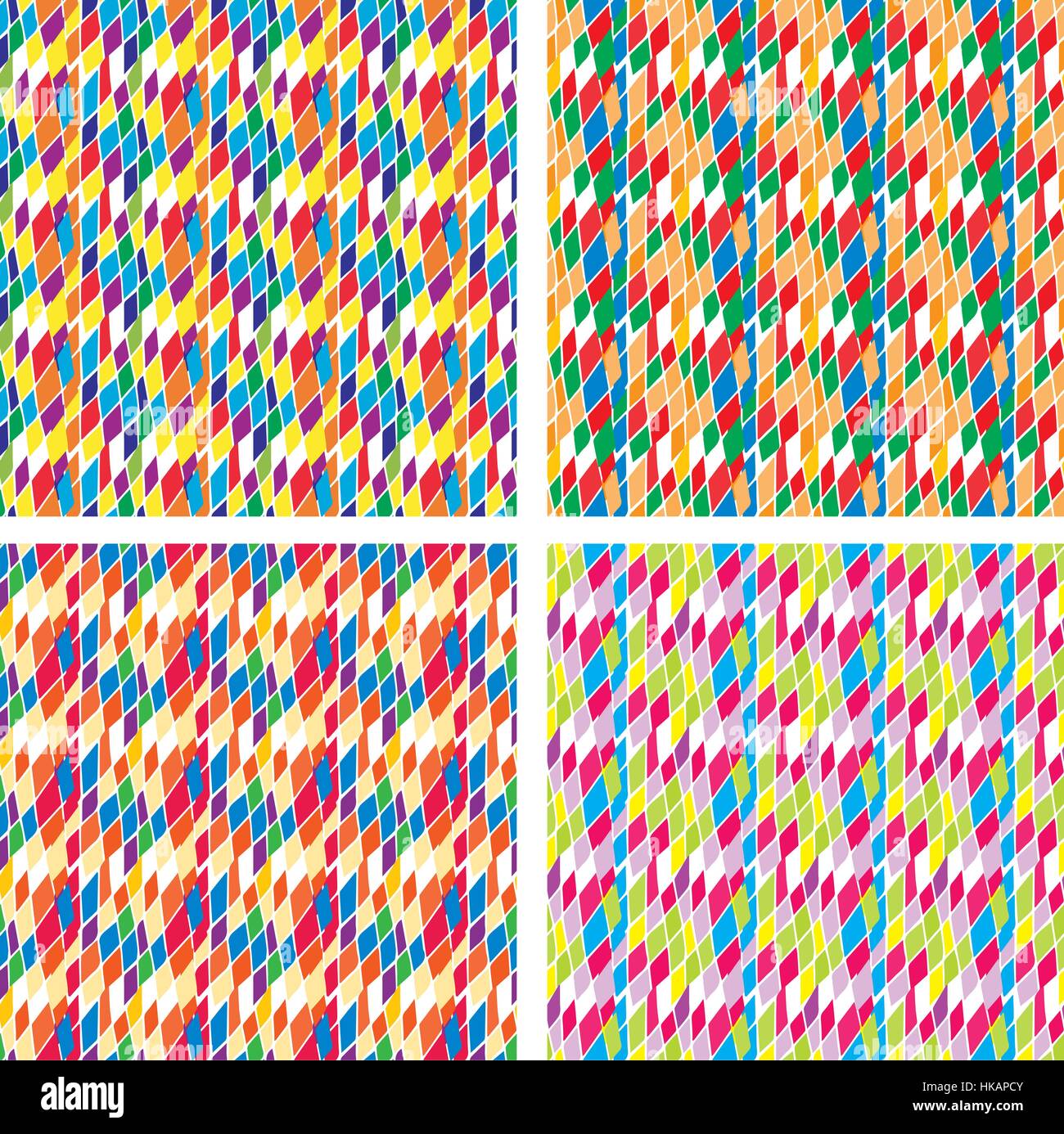 Abstract geometric rough spotty rhombus seamless pattern. Modern ...