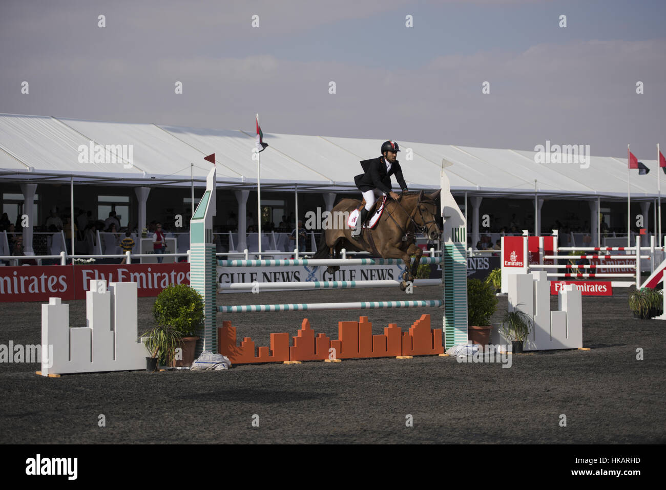 Horse Jumping Championship Stock Photo - Alamy