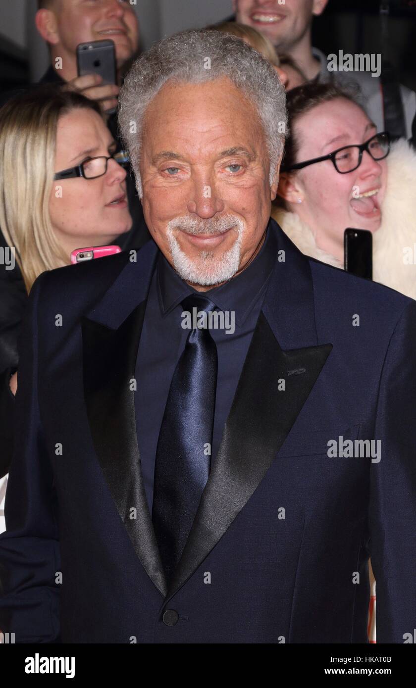 London, UK. Sir Tom Jones at National Television Awards 2017 at O2 ...