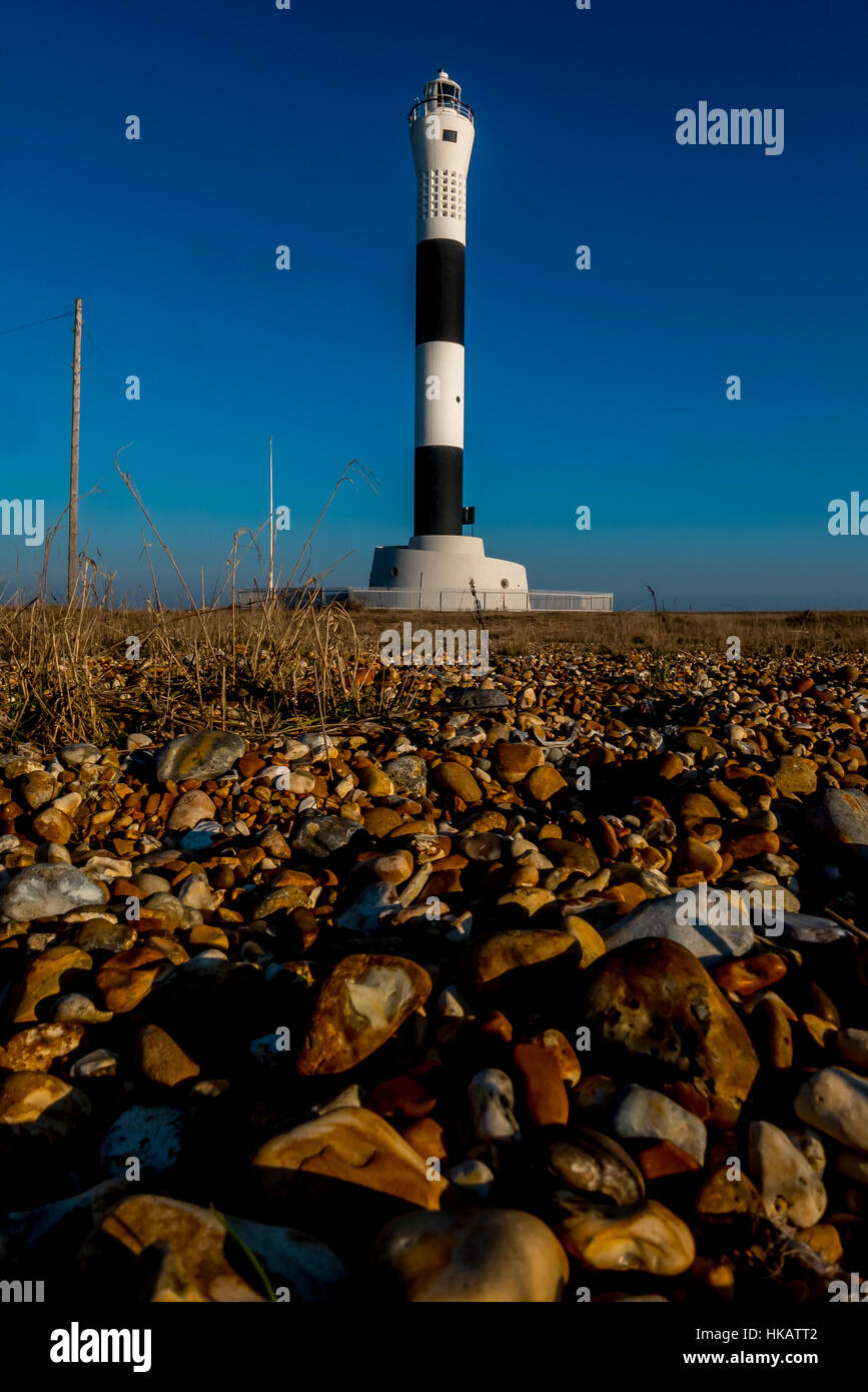 The lighthouse at Dungeness in Kent Stock Photo - Alamy