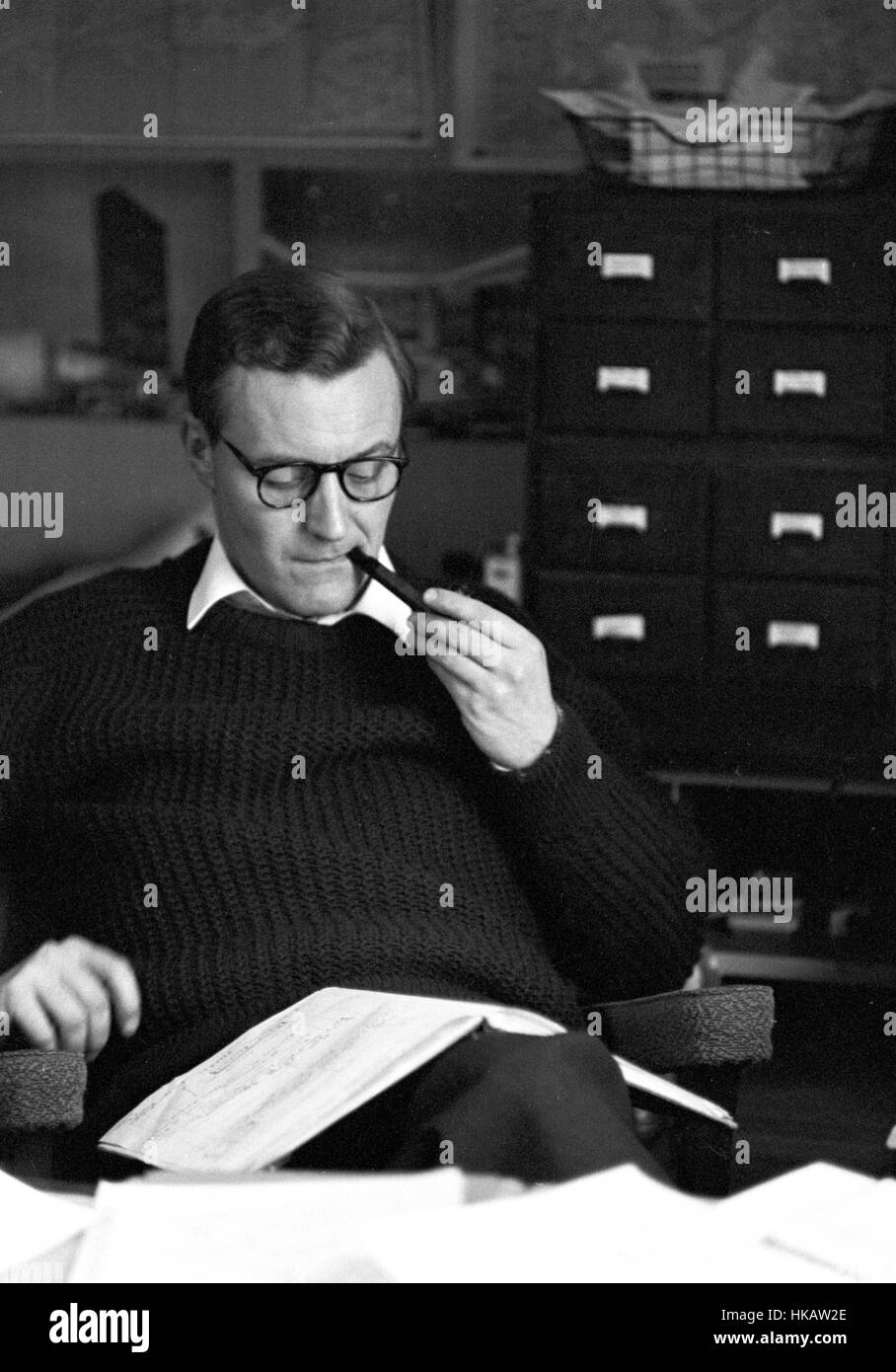 Tony Wedgwood Benn, the Postmaster General of the United Kingdom, in ...