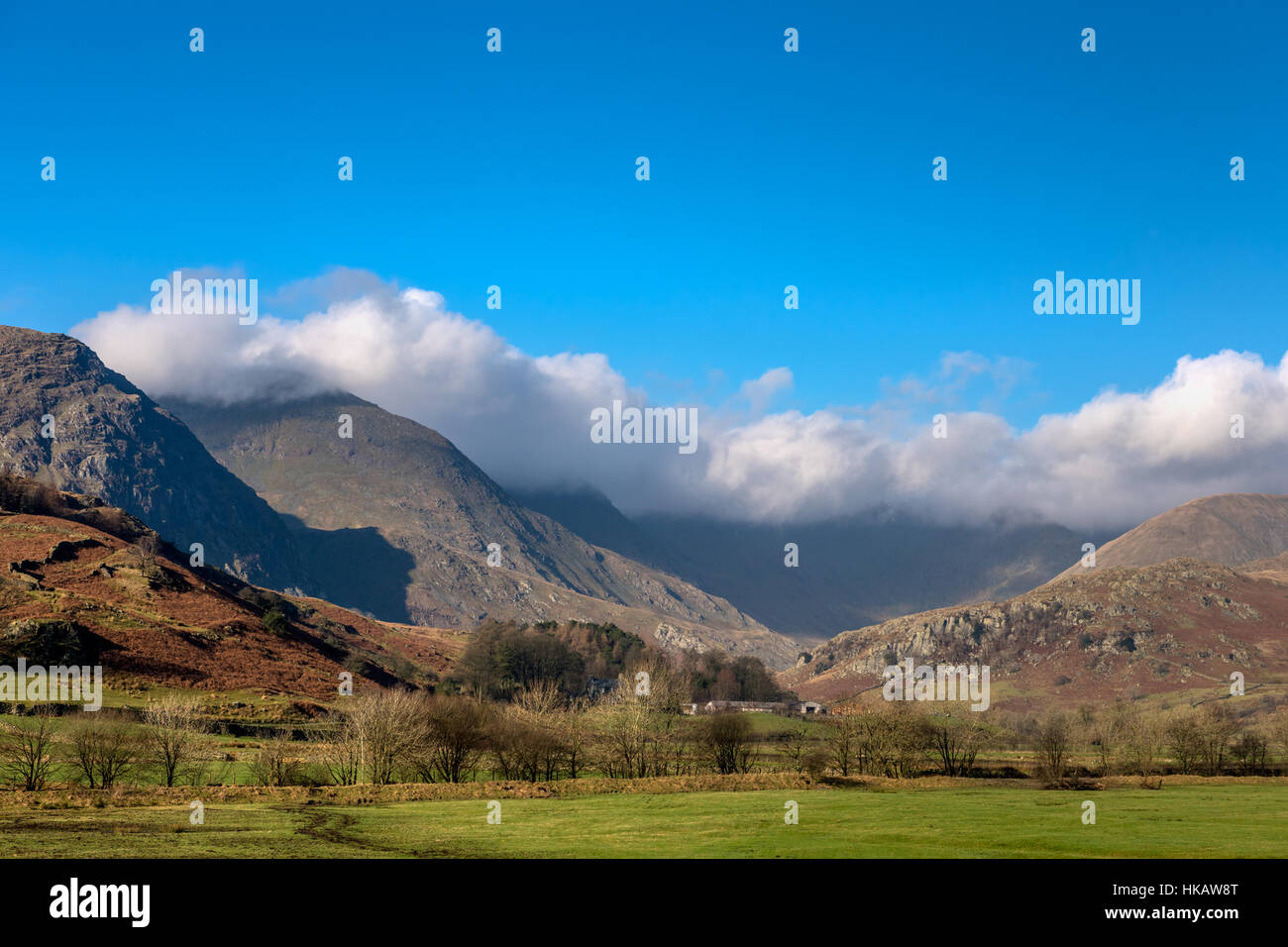 The hills at the head of Kentmere in Cumbria Stock Photo - Alamy