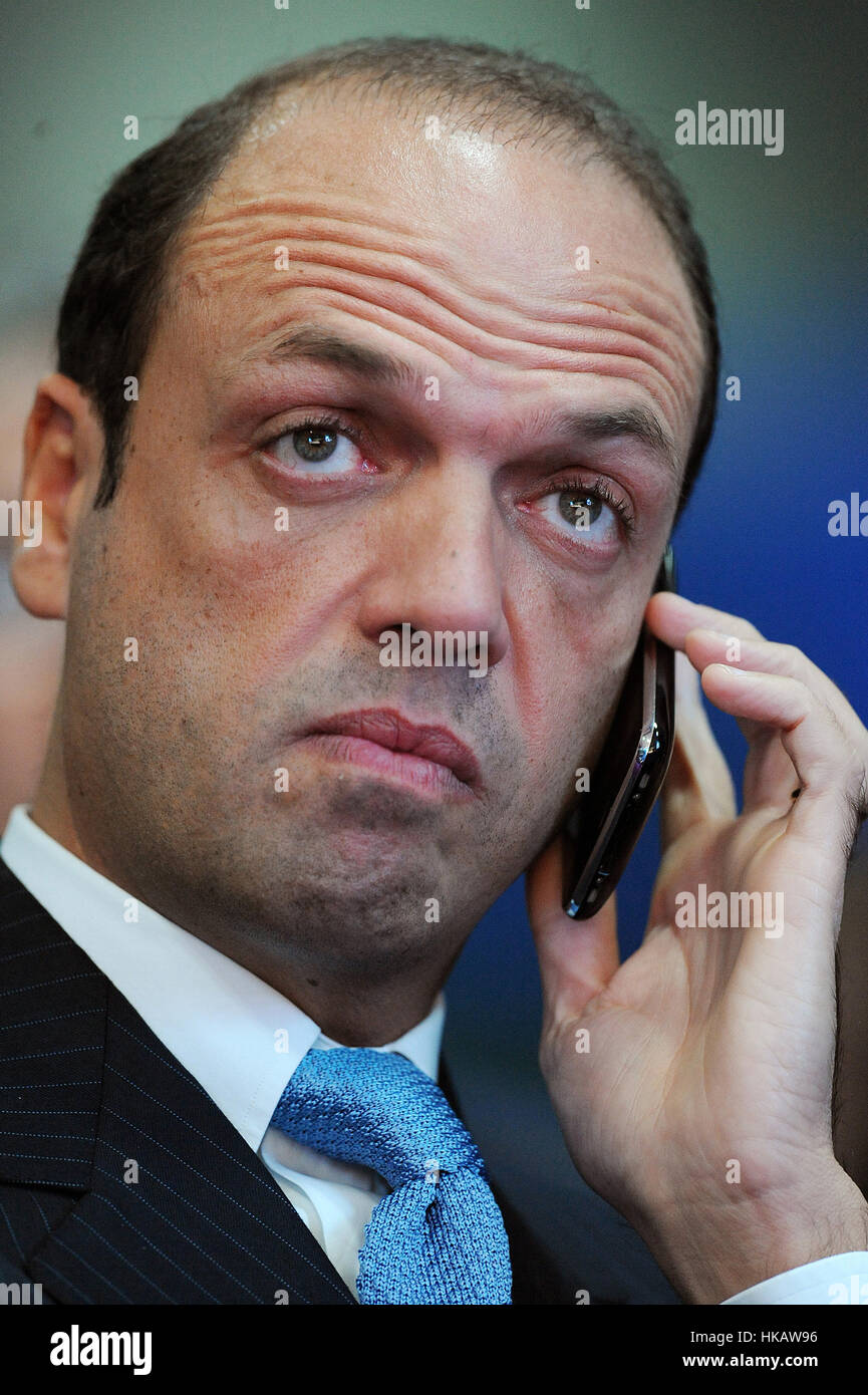Florence, Italy. 23rd Jan, 2010. Angelino Alfano, Italian Minister for ...