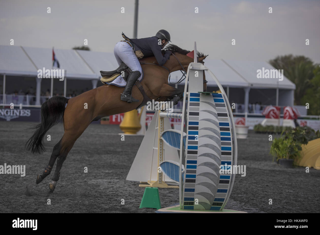 Horse Jumping Championship Stock Photo - Alamy