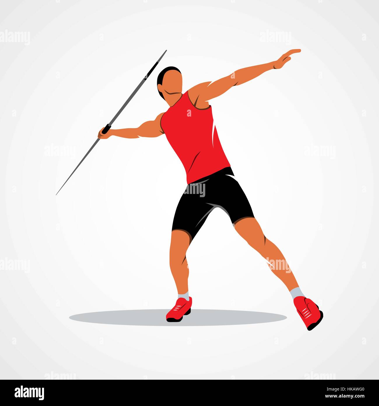 Javelin Thrower. Branding Identity Corporate vector logo design ...
