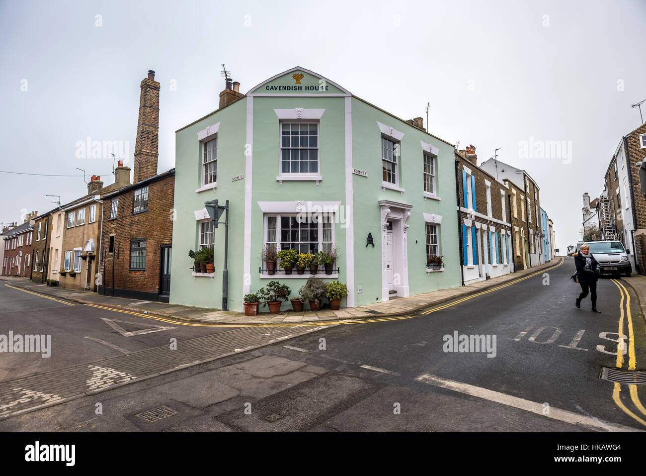 Street in the Kent coastal town of Deal Stock Photo - Alamy