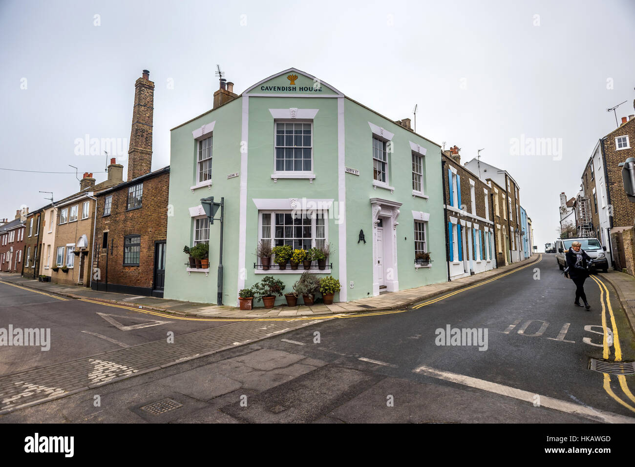 Street in the Kent coastal town of Deal Stock Photo - Alamy