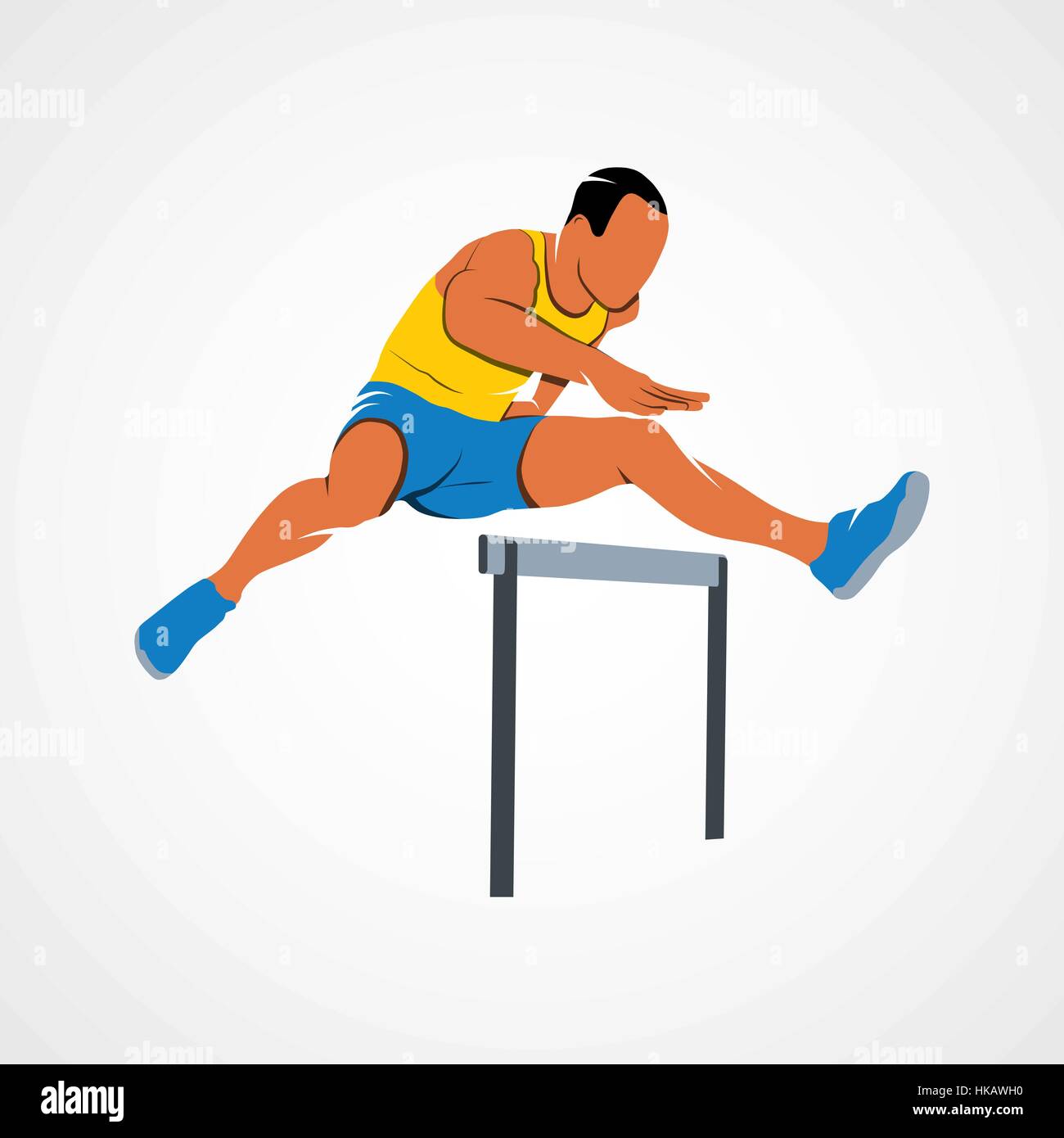 Hurdles silhouette hi-res stock photography and images - Alamy