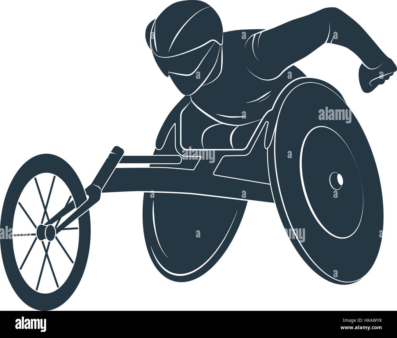 Wheelchair Race Vector