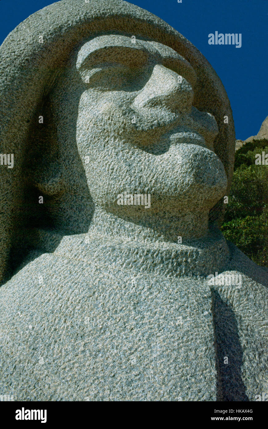 Santo Stefano island., Sardinia. The unfinished statue (scanned from ...