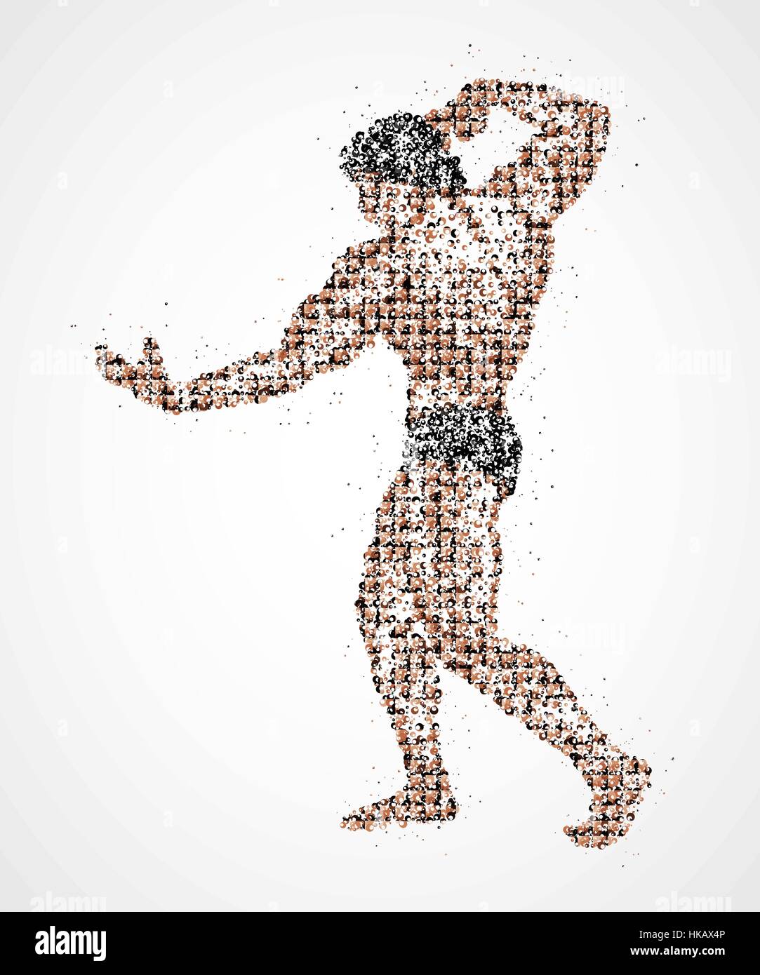 Abstract multicolored circles of bodybuilding. Vector illustration ...