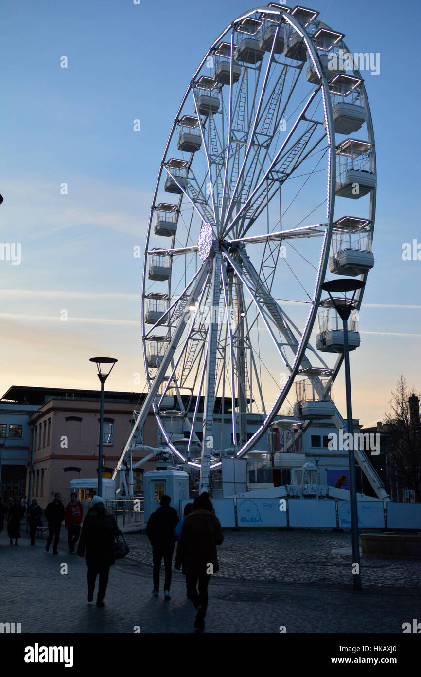 Ferris wheel, amusement ride on passenger type, seen in Anchor Road ...