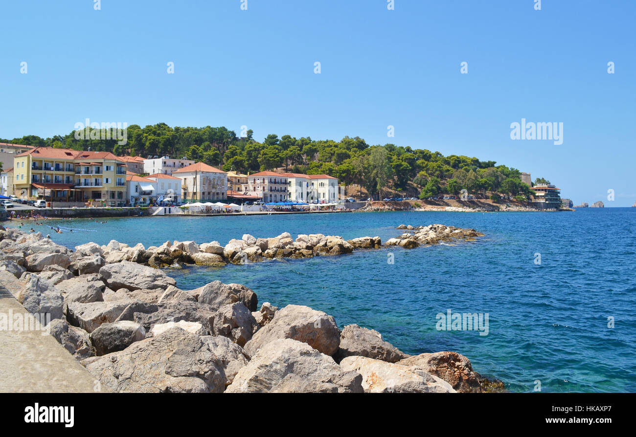 landscape of Pylos Peloponnese Greece Stock Photo - Alamy