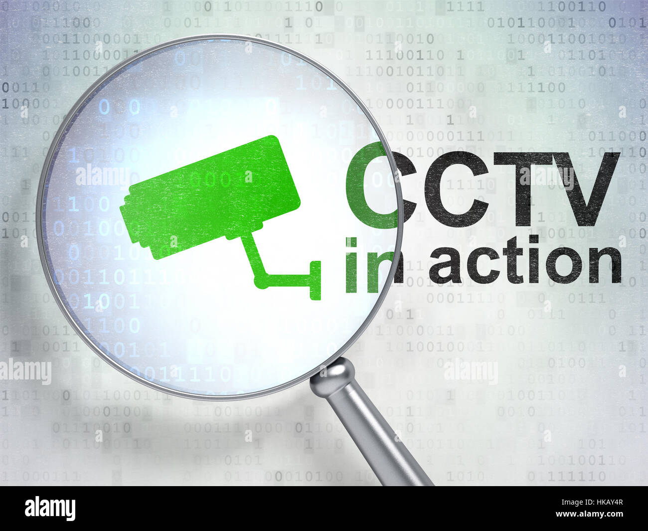 Security concept: Cctv Camera and CCTV In action with optical glass ...
