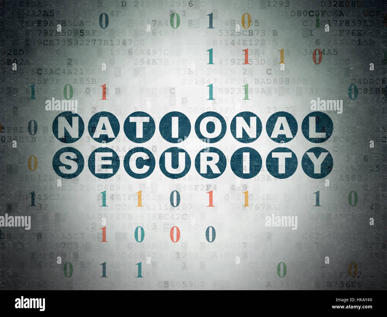 Safety concept: National Security on Digital Data Paper background ...