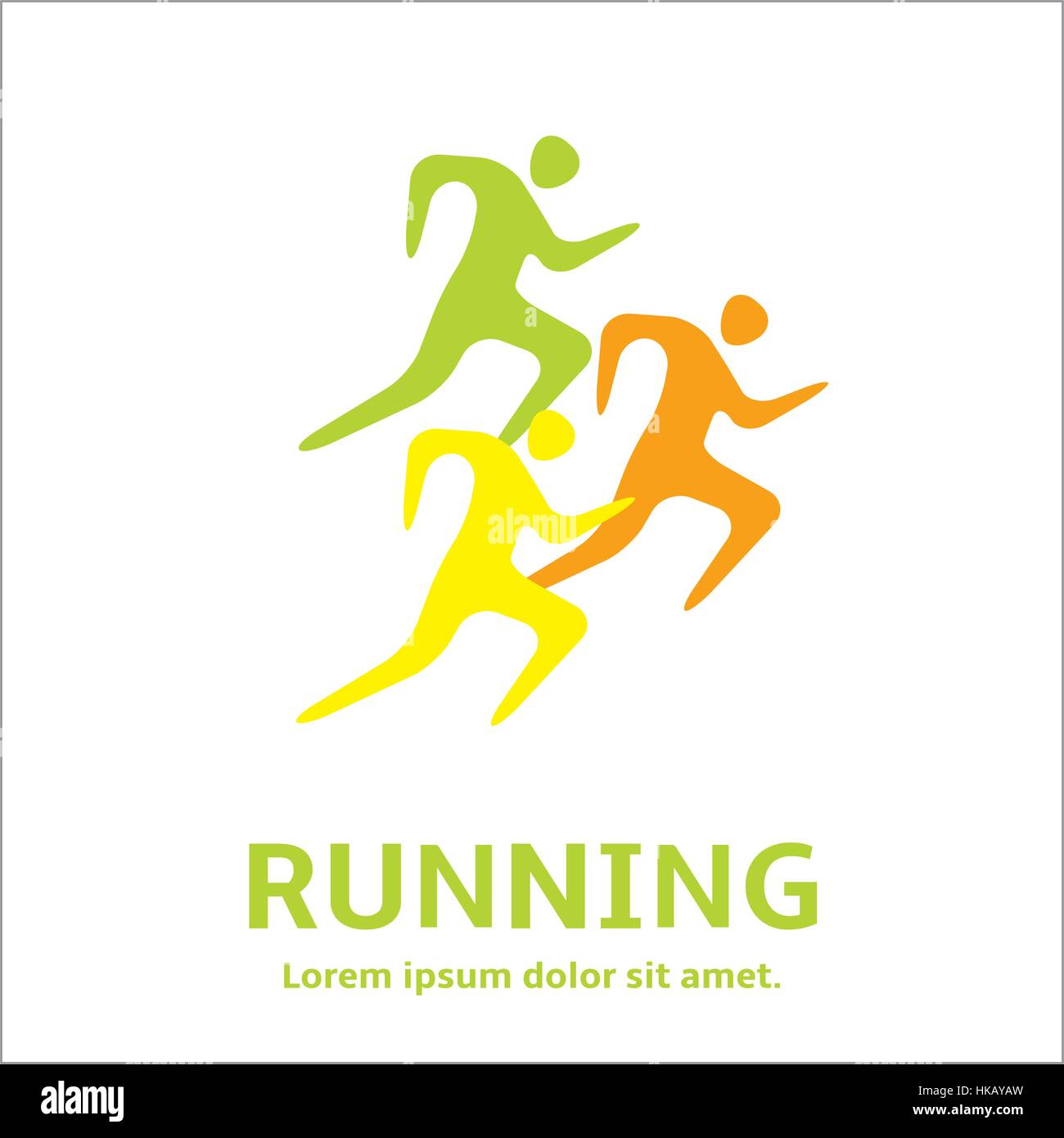 Marathon Man Clipart Icons