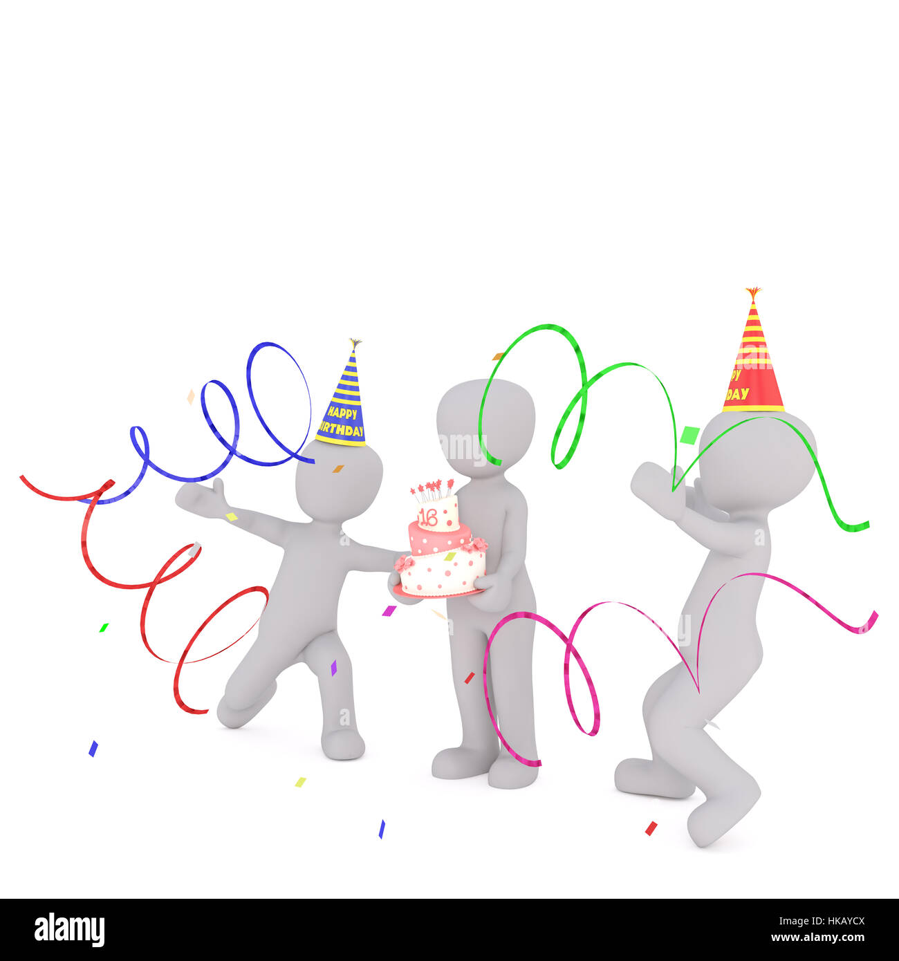 Cartoon Birthday Streamers