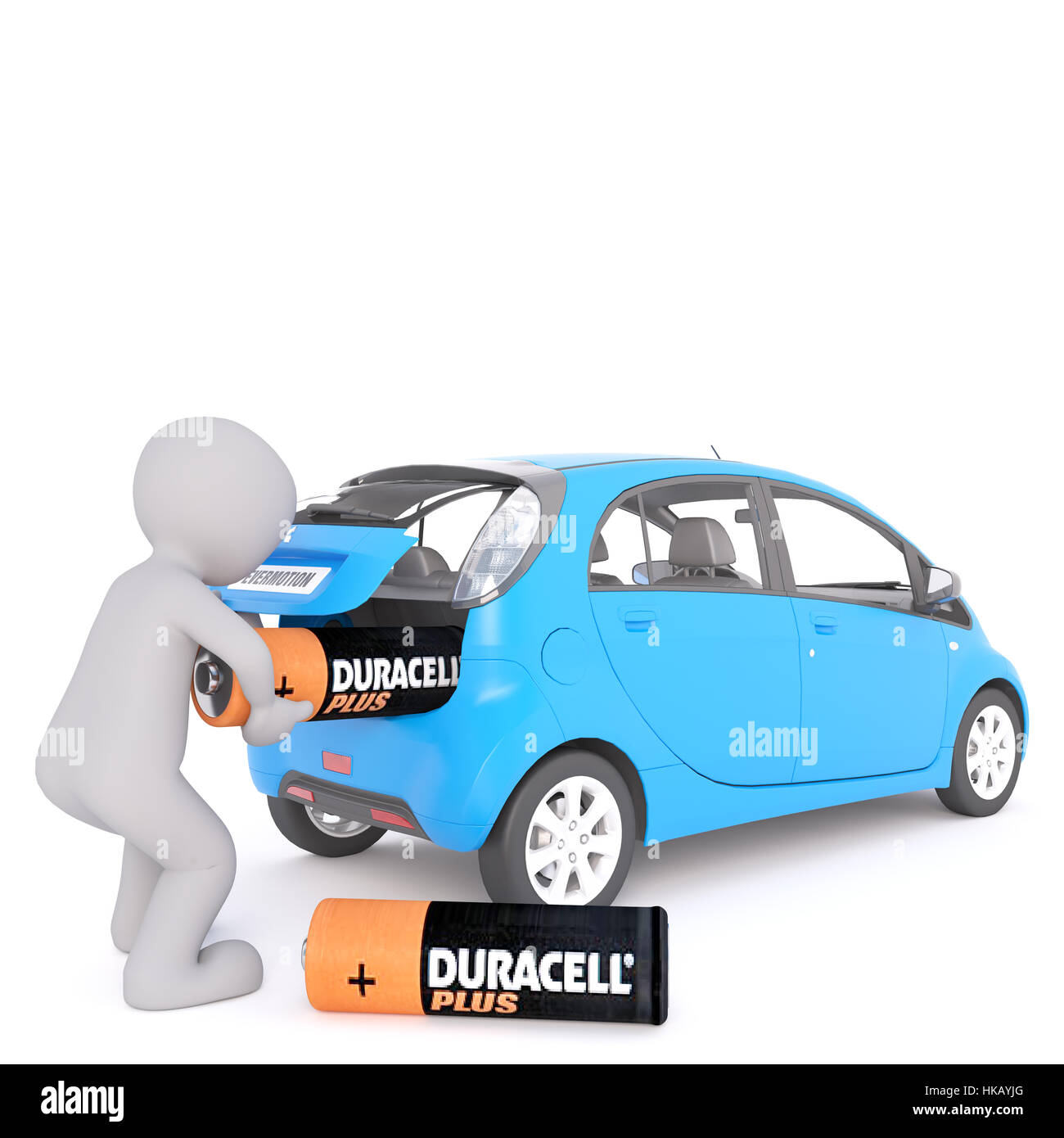 Battery in the boot Cut Out Stock Images & Pictures - Alamy