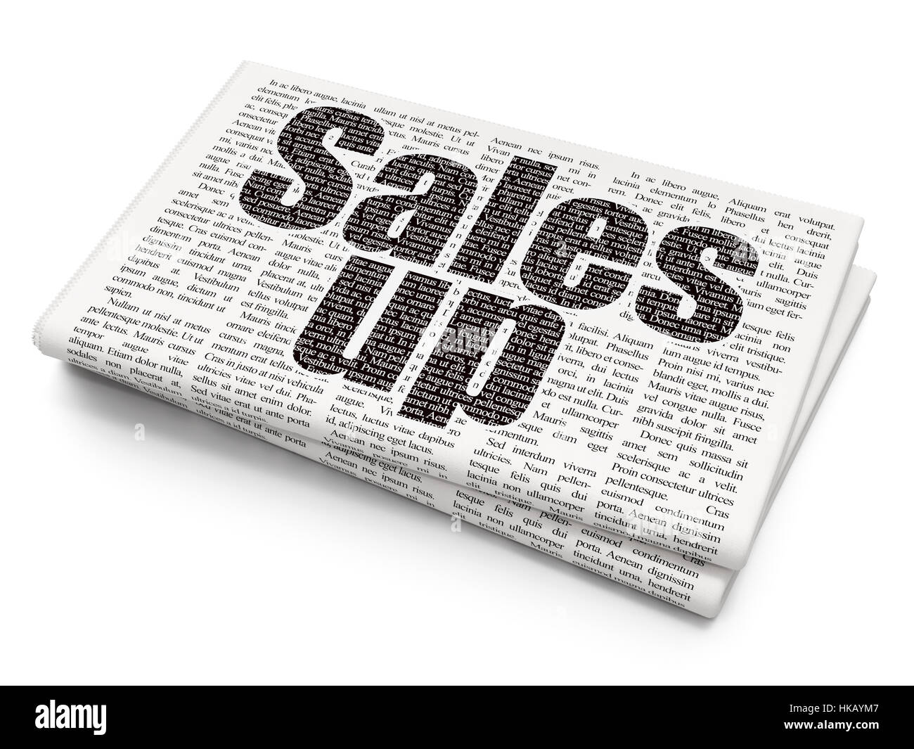 Marketing concept: Sales Up on Newspaper background Stock Photo - Alamy