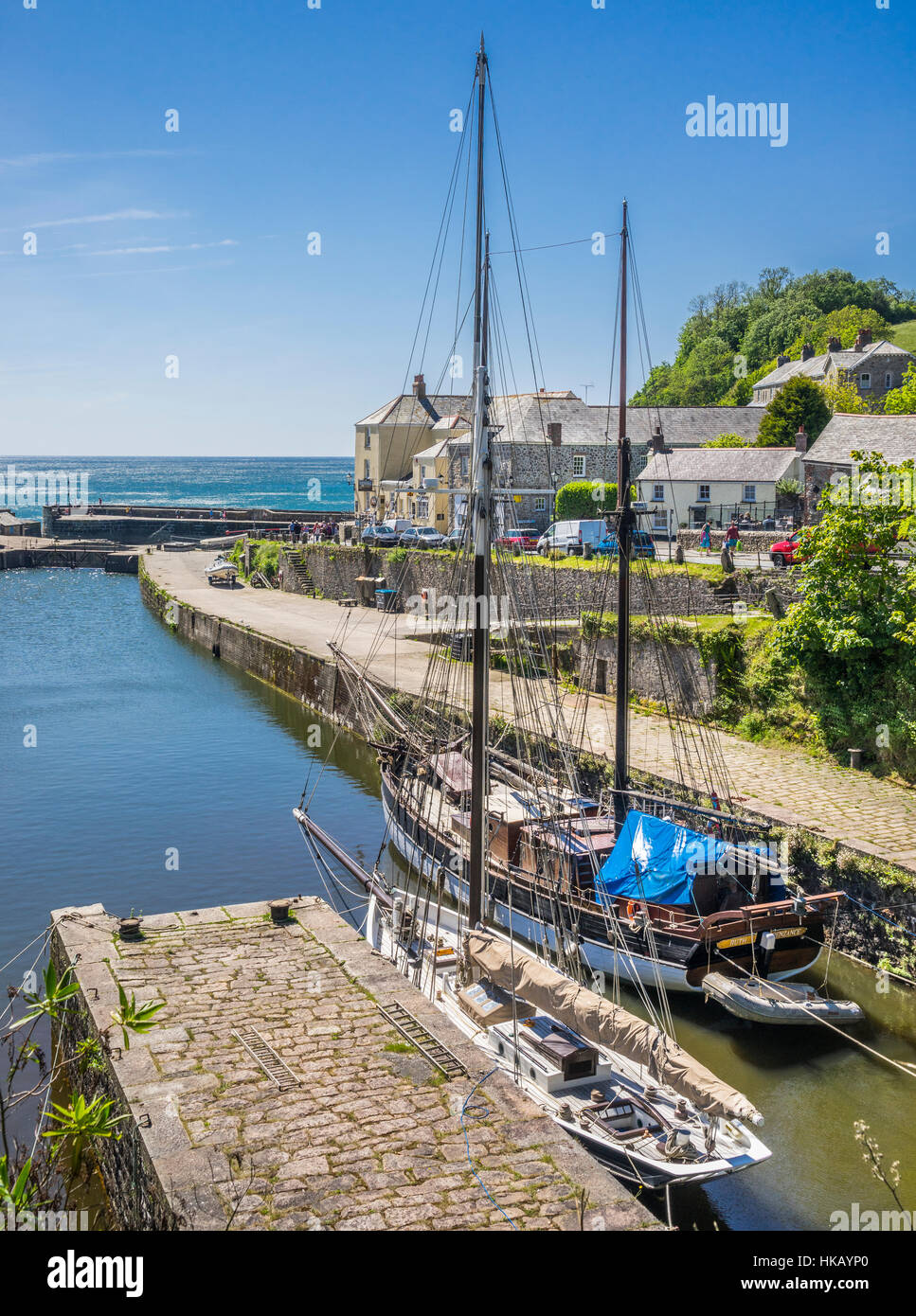 Charlestown cornwall england united kingdom hi-res stock photography ...