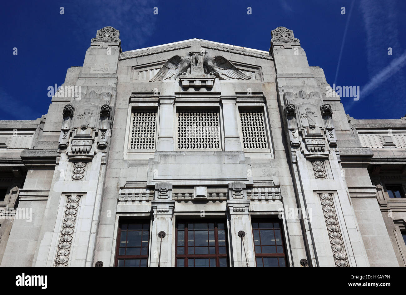 Italy, city of Milan, building from the main station, Stazione di ...