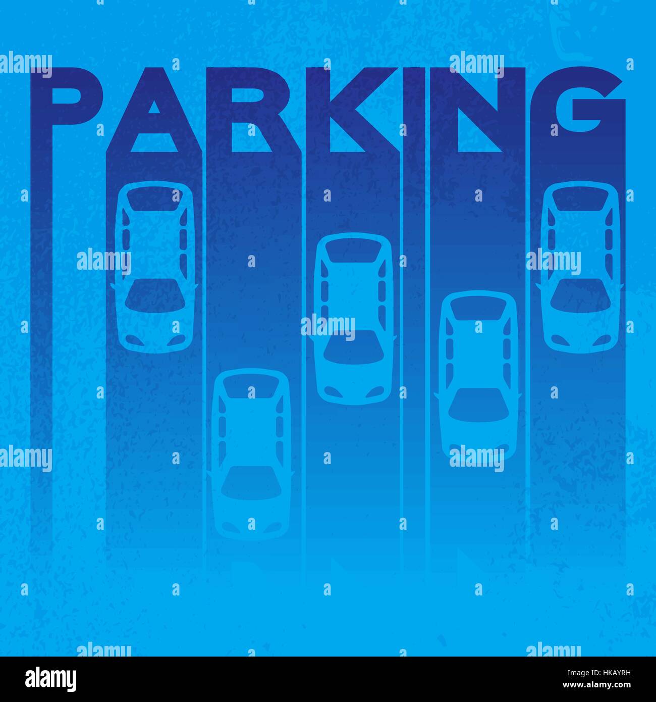 Colorful design style of signature – parking- on textured background ...