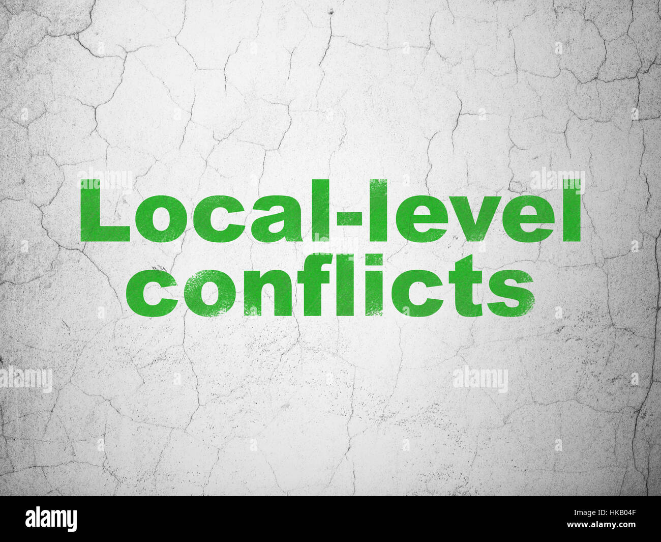 Politics concept: Local-level Conflicts on wall background Stock Photo ...