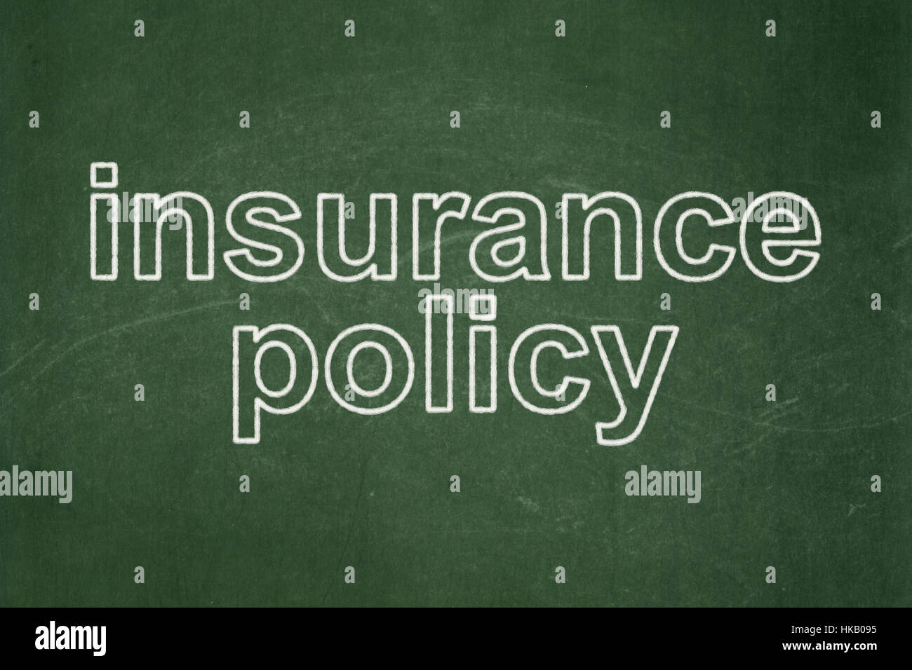 Insurance concept: Insurance Policy on chalkboard background Stock ...