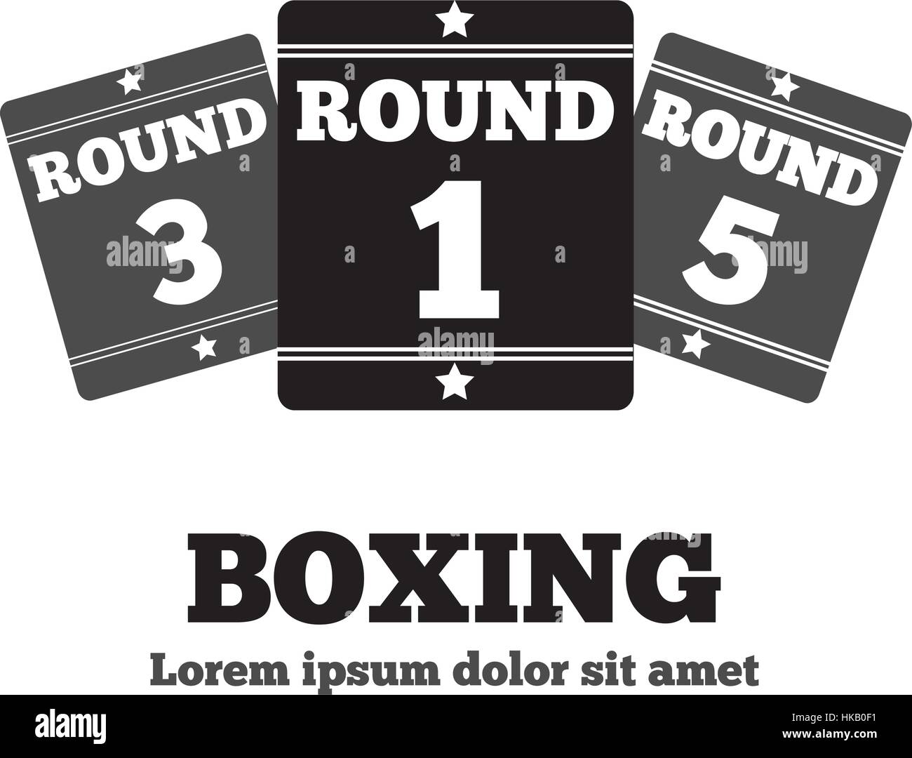 Boxing Ring Board. Boxing design over white background vector ...