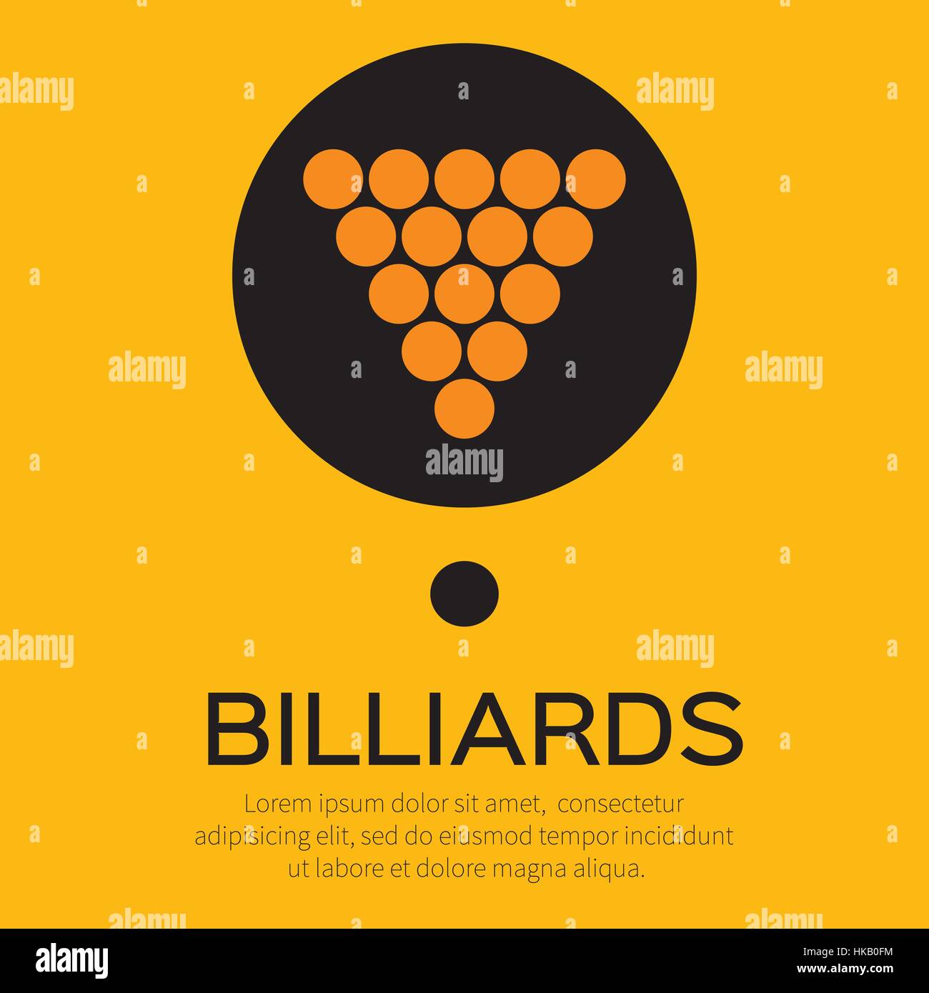 Billiard/pool balls icon triangle – Vector illustration Stock Vector ...