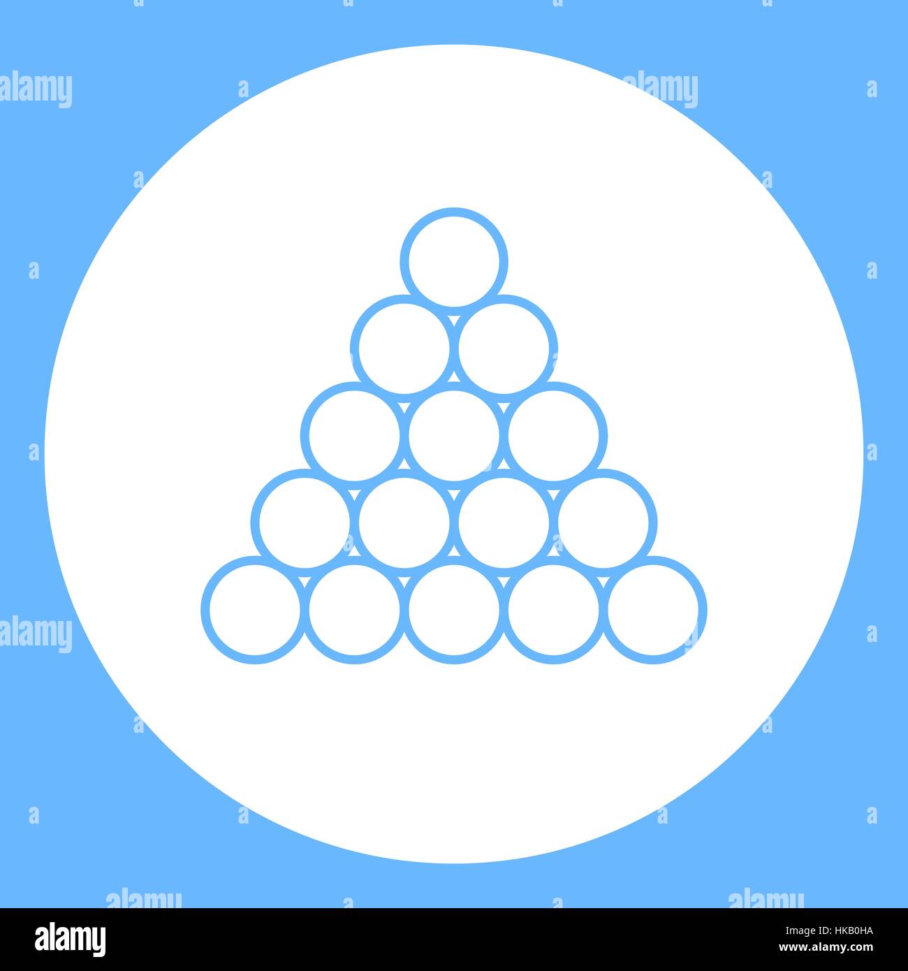 Billiard/pool balls icon triangle – Vector illustration Stock Vector ...