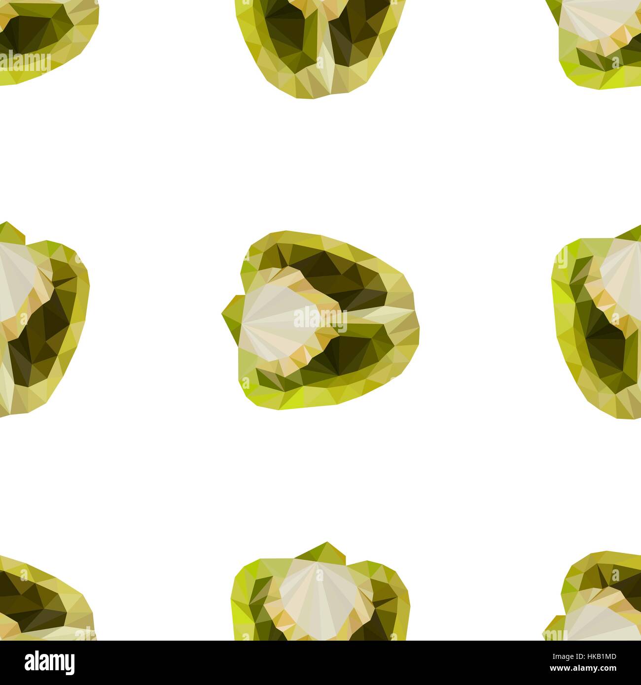 Polygonal Sweet pepper. Low poly red bell pepper Stock Vector Image ...