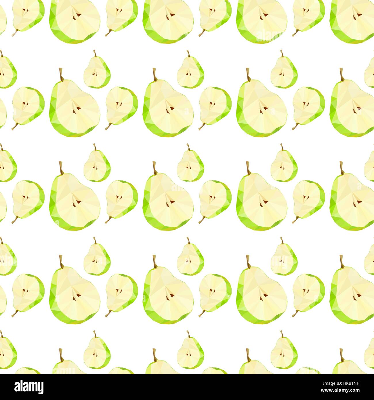 Triangle polygonal pear vector illustration. Juicy Fruit Stock Vector ...