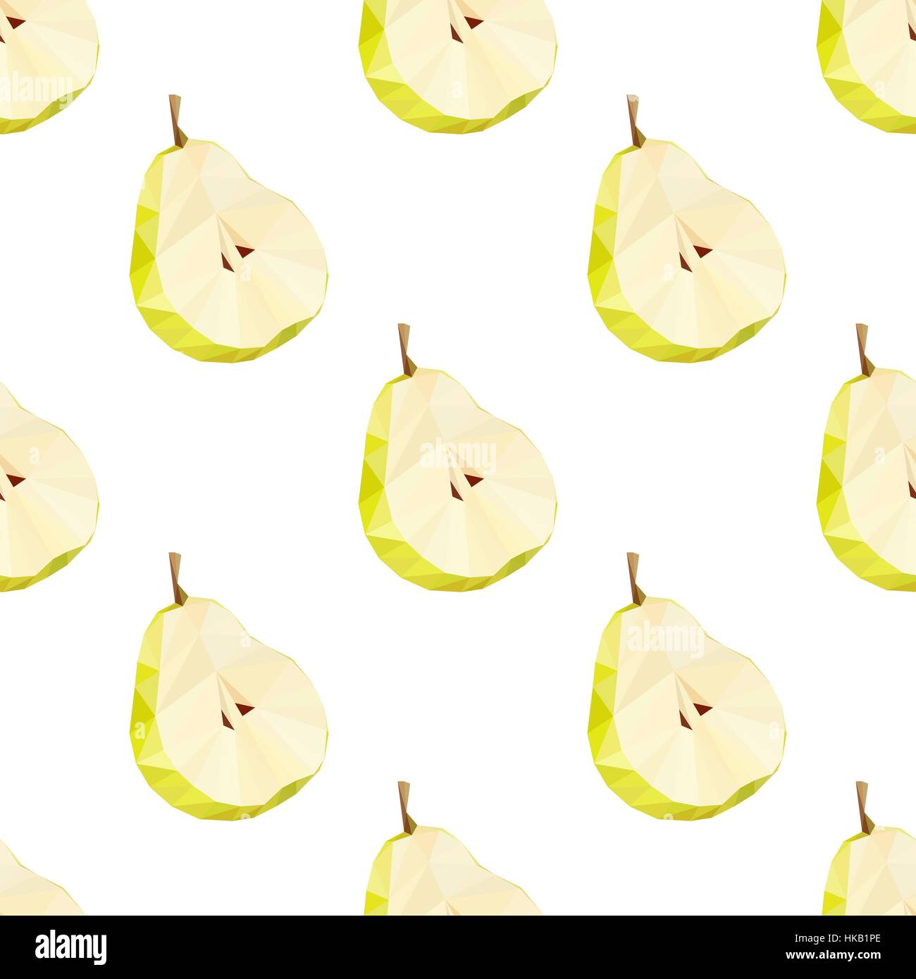 Triangle polygonal pear vector illustration. Juicy Fruit Stock Vector ...