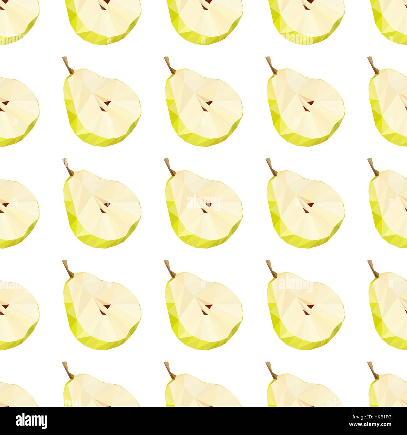 Triangle polygonal pear vector illustration. Juicy Fruit Stock Vector ...