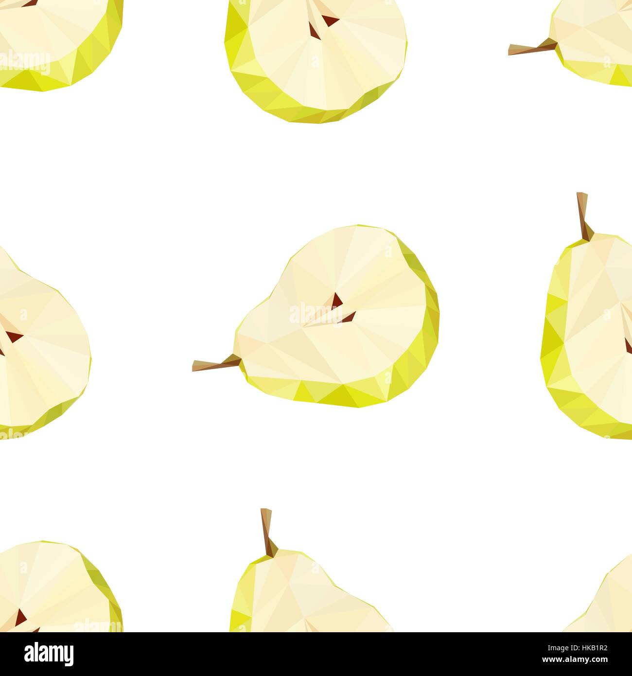 Triangle polygonal pear vector illustration. Juicy Fruit Stock Vector ...