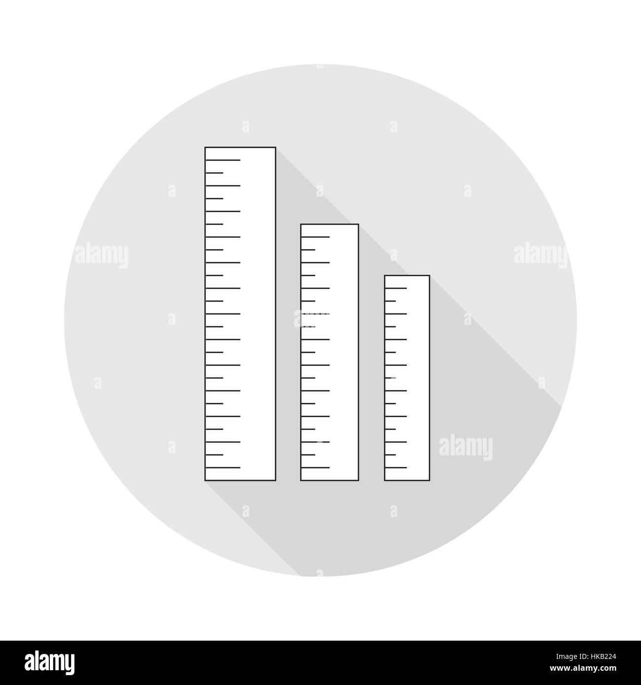 Ruler icon. Ruler symbol. Office Supply Objects. Flat Vector ...