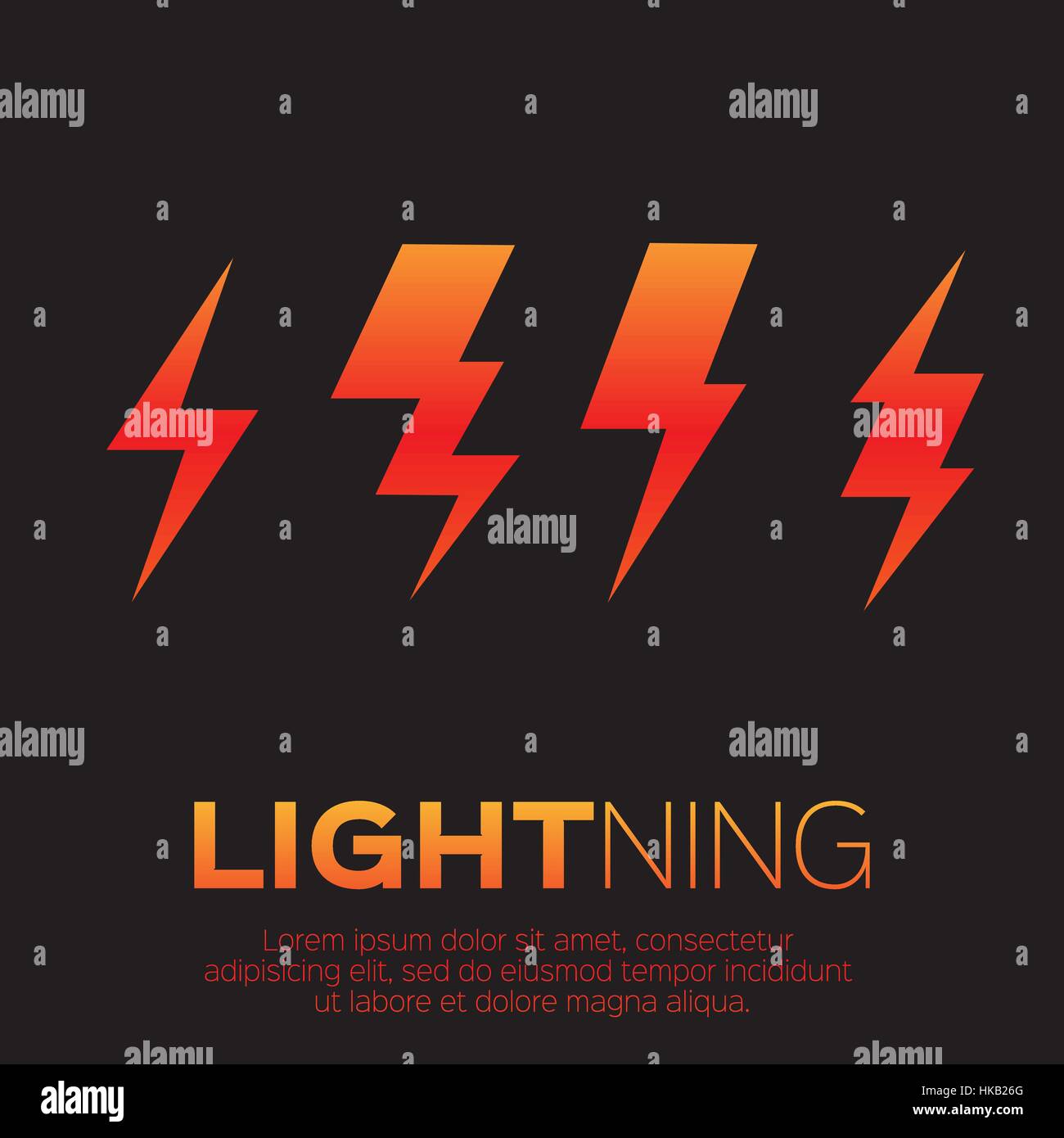 Lightning bolt icon for apps and websites Stock Vector Image & Art - Alamy